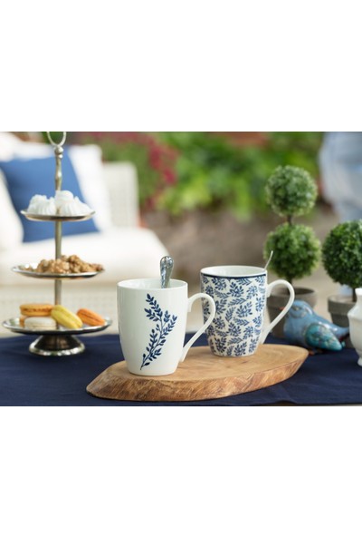 Madame Coco Maena Rotin 2'Li Kupa Seti - Mavi Madame Coco Maena Rotin 2'Li Kupa Seti - Mavi