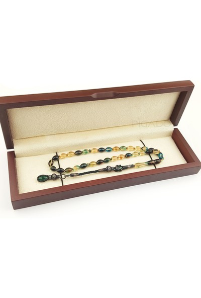 Pigado İsme Kişiye Özel Kutulu 1000 Ayar Gümüş Yeşil Hareli Sıkma Kehribar Tesbih Pigado İsme Kişiye Özel Kutulu 1000 Ayar Gümüş Yeşil Hareli Sıkma Kehribar Tesbih