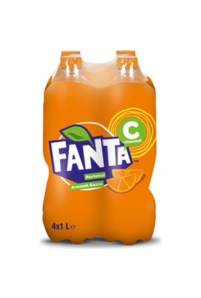 Fanta Pet Şişe 4x1 lt Fanta Pet Şişe 4x1 lt