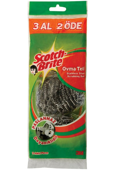 Scotch Brite Ovma Teli 3 Adet Scotch Brite Ovma Teli 3 Adet