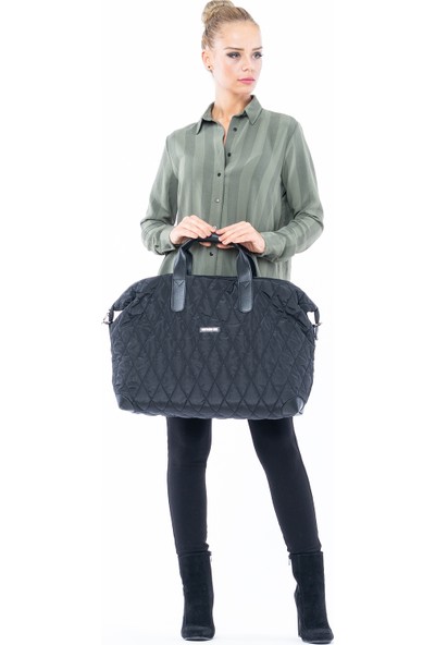 MATTHEW COX KADIN SEYAHAT ÇANTASI SATEN SİYAH T222