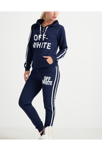Msk Moda Off White Yazılı Eşofman Takımı