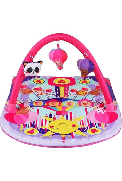 Gelido Renkli Oyun Halısı Pembe