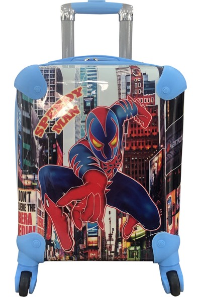 Gnc Design Mavi Speedy Man Erkek Çocuk Valizi Gnc Design Mavi Speedy Man Erkek Çocuk Valizi