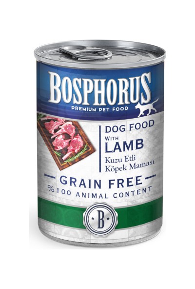 Bosphorus Kuzu Etli Köpek Konservesi 12 x 415 g Kutu