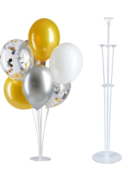 Parti Burada Balon Standı Ayaklı 7'li Parti Burada Balon Standı Ayaklı 7'li