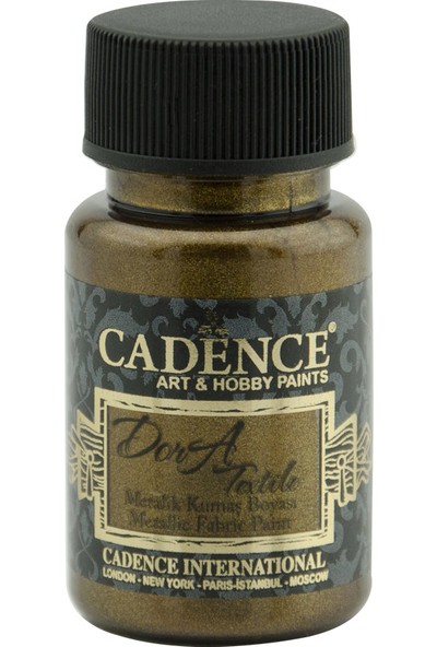 Cadence Dora Textile Metalik Kumaş Boyası 50 ml 1124 Aragonit Cadence Dora Textile Metalik Kumaş Boyası 50 ml 1124 Aragonit