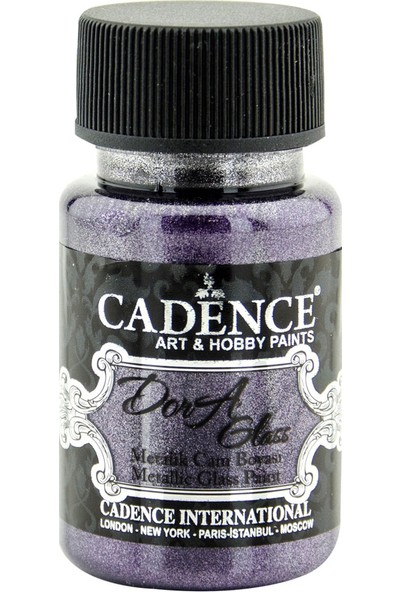Cadence Dora Glass Metalik Cam Boyası 50 ml 3139 Koyu Orkide Cadence Dora Glass Metalik Cam Boyası 50 ml 3139 Koyu Orkide