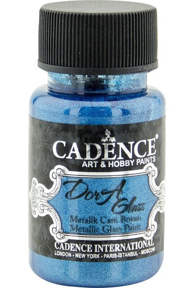 Cadence Dora Glass Metalik Cam Boyası 50 ml 3134 Mavi Cadence Dora Glass Metalik Cam Boyası 50 ml 3134 Mavi