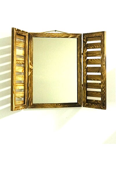 Ahşap Sanat Ahşap Dekoratif Alaçatı Bronz Ayna Yakma 55 x 38 cm Ahşap Sanat Ahşap Dekoratif Alaçatı Bronz Ayna Yakma 55 x 38 cm