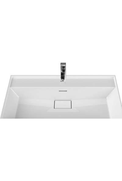 Turkuaz Seramik Sharp Etajerli Lavabo 80 x 48 cm Turkuaz Seramik Sharp Etajerli Lavabo 80 x 48 cm