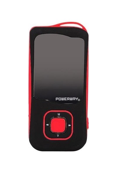 Powerway PV-007 4 GB Şarjlı MP3 / MP4 Player Kırmızı