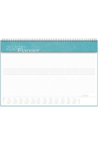 Gıpta 252-Smk 40 x 28 Spiralli Haftalık Tarihsiz Planner Masaüstü Planlayıcı Gıpta 252-Smk 40 x 28 Spiralli Haftalık Tarihsiz Planner Masaüstü Planlayıcı