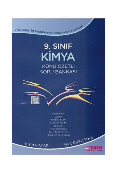 Esen Yayınları 9. Sınıf Kimya Konu Özetli Soru Bankası - Yasin Kayar Fuat Ertuğrul