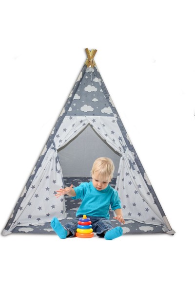 Bebeğimister Pamuk %100 Ahşap Çocuk Oyun Çadırı Kızılderili Çadırı Oyun Evi Devrilmez Bebeğimister Pamuk %100 Ahşap Çocuk Oyun Çadırı Kızılderili Çadırı Oyun Evi Devrilmez