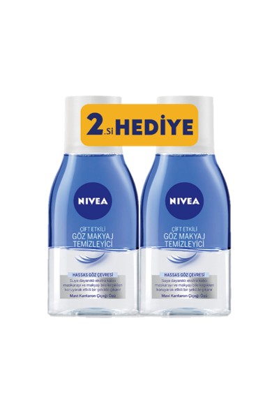 Nivea Çift Etkili Göz Makyaj Temizleyici Set 2 'si Hediye Nivea Çift Etkili Göz Makyaj Temizleyici Set 2 'si Hediye
