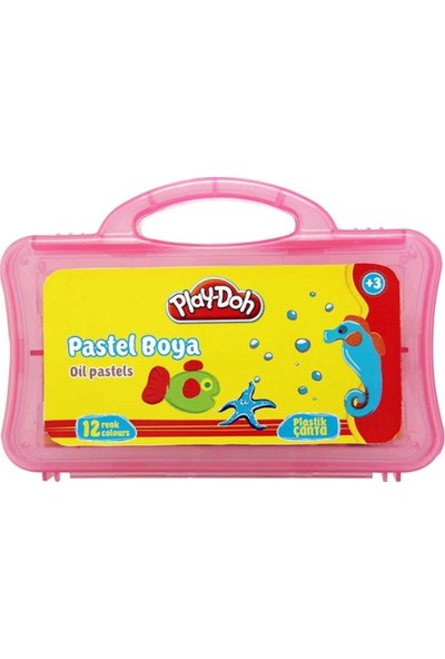 Play-Doh Pa009 12 Renk Pastel Boya Plastik Çantalı