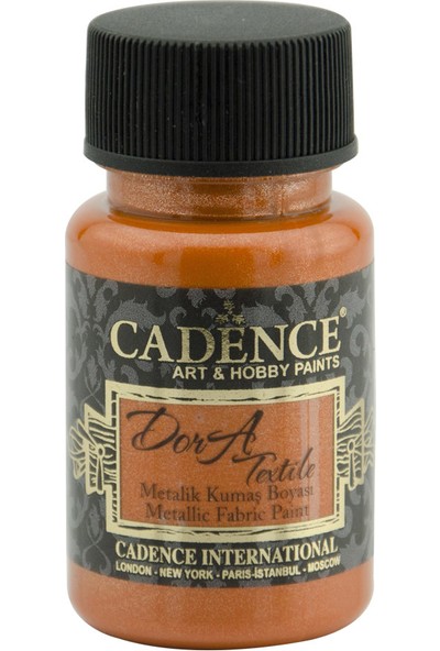 Cadence Dora Textile Metalik Kumaş Boyası 50 ml 1156 Turuncu Cadence Dora Textile Metalik Kumaş Boyası 50 ml 1156 Turuncu