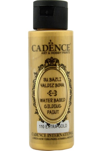 Cadence Su Bazlı Yaldız 70 ml 110 Ekstra Altın Cadence Su Bazlı Yaldız 70 ml 110 Ekstra Altın