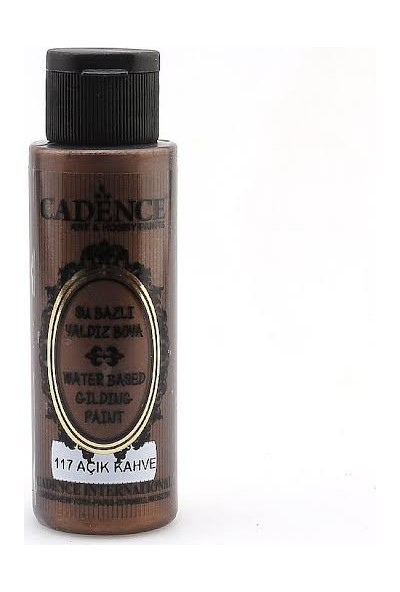 Cadence Su Bazlı Yaldız 70 ml 117 Açık Kahve Cadence Su Bazlı Yaldız 70 ml 117 Açık Kahve