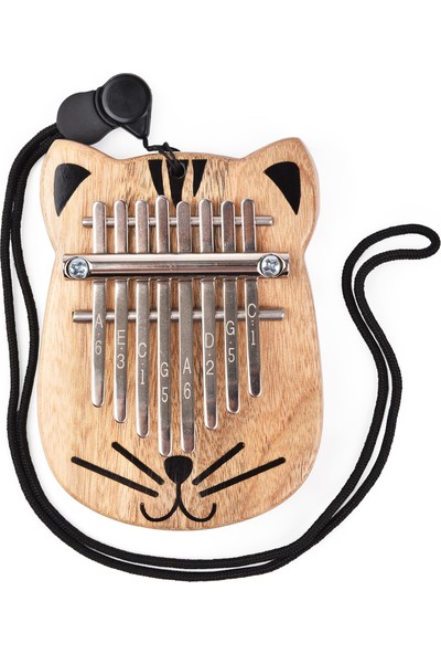 Cat Kalimba 8 Tuşlu Çocuk Baş Parmak Piyanosu Cat Kalimba 8 Tuşlu Çocuk Baş Parmak Piyanosu