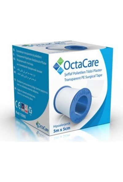 Octacare Şeffaf Tıbbi Flaster - 5 m X 5 cm Octacare Şeffaf Tıbbi Flaster - 5 m X 5 cm