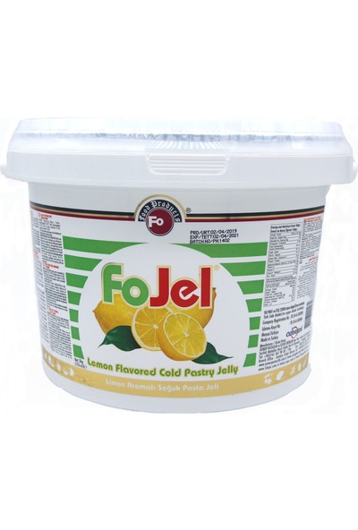 Fo Limon Aromalı Soğuk Pasta Jeli 5 kg Fo Limon Aromalı Soğuk Pasta Jeli 5 kg