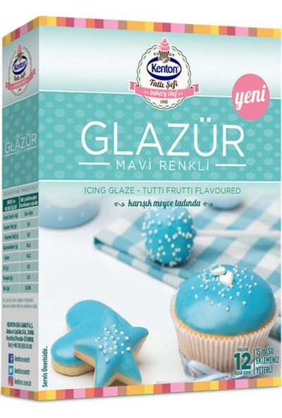 Kenton Mavi Renkli Glazür 100 g