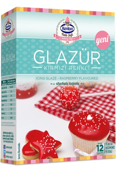 Kenton Kırmızı Renkli Glazür 100 g