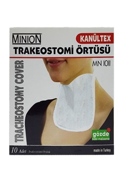 Minion Trakeostomi Örtüsü 10'lu