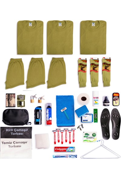 3'lü Tavsiye Asker Malzemeleri - Askeri Malzeme Seti