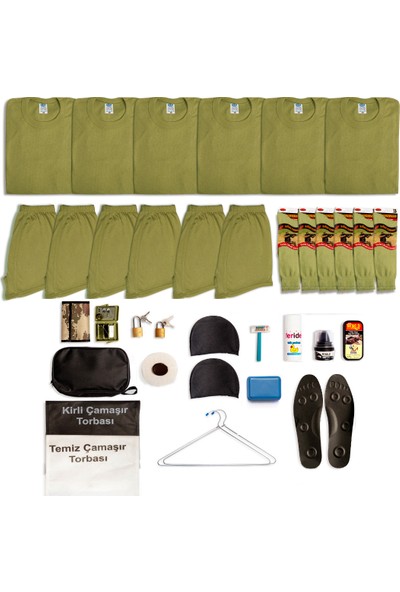 6'lı Temel Askeri Malzeme Paketi