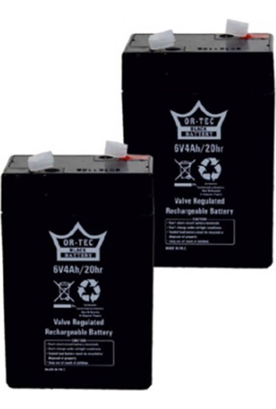 Ortec 6V 4A Bakımsız Kuru Akü Ortec 6V 4A Bakımsız Kuru Akü
