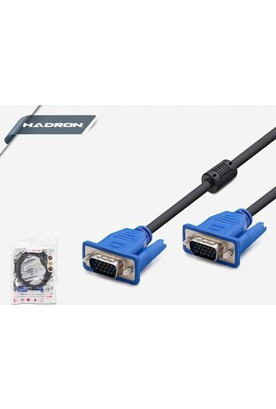 Hadron HD4325 VGA Kablo 2 mt Siyah