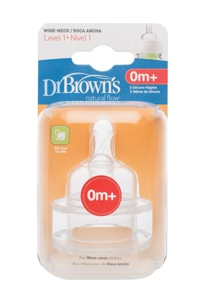 Dr.Browns Dr. Browns 1. Aşama Geniş Ağız Biberon Emziği (2 Adet) Dr.Browns Dr. Browns 1. Aşama Geniş Ağız Biberon Emziği (2 Adet)