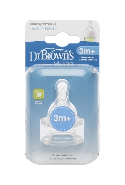 Dr.Browns Dr. Browns 2. Aşama Dar Ağız Biberon Emziği (2 Adet) Dr.Browns Dr. Browns 2. Aşama Dar Ağız Biberon Emziği (2 Adet)