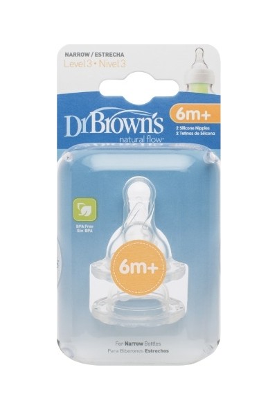 Dr.Browns Dr. Browns 3. Aşama Dar Ağız Biberon Emziği (2 Adet) Dr.Browns Dr. Browns 3. Aşama Dar Ağız Biberon Emziği (2 Adet)