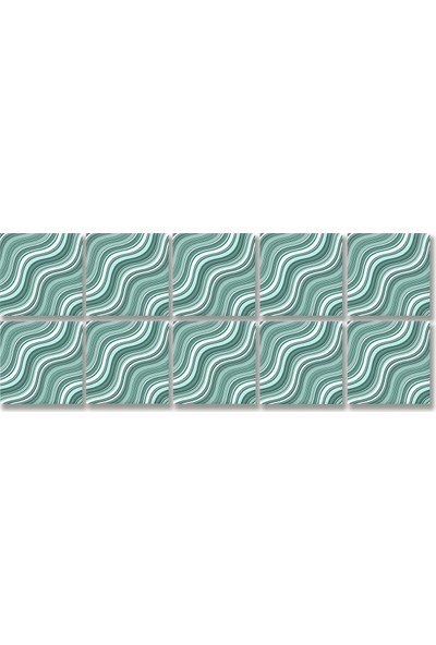 Dalgalı Desen Metraj Desenli Pvc Karo 15*15 cm 10'lu Paket