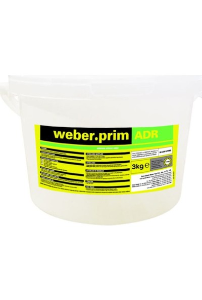 Weber Adr Fayans Üstü Fayans Astarı 3 kg Weber Adr Fayans Üstü Fayans Astarı 3 kg
