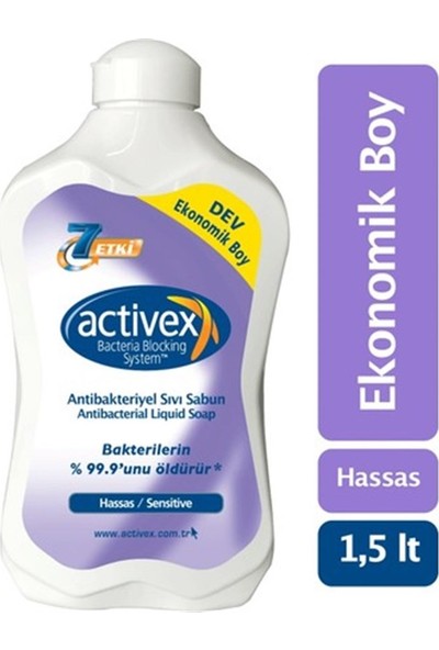 Activex Antibakteriyel Sabun Hassas Koruma 1500 ml Activex Antibakteriyel Sabun Hassas Koruma 1500 ml