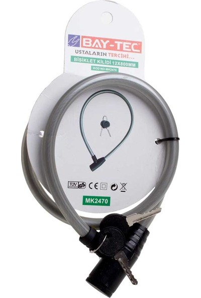 Bay-Tec Bisiklet Kilidi 80 cm MK2470