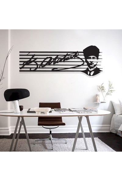 Trigou Atatürk Imza Standart Ebat Metal Tablo Trigou Atatürk Imza Standart Ebat Metal Tablo