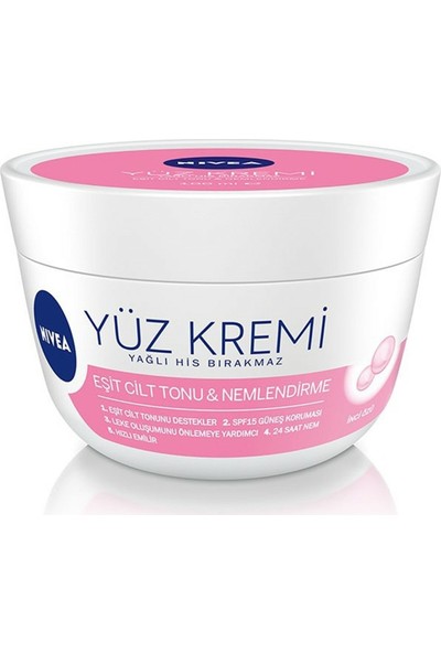 Nivea Eşit Cilt Tonu ve Nemlendirme Yüz Kremi 100 ml Nivea Eşit Cilt Tonu ve Nemlendirme Yüz Kremi 100 ml