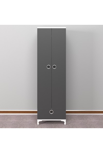 Kenzlife gardırop 2 kapaklı kapılı çekmeceli şebboy 168x50x42 gri ayaklı gardolap dolap Kenzlife gardırop 2 kapaklı kapılı çekmeceli şebboy 168x50x42 gri ayaklı gardolap dolap