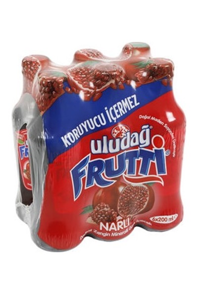 Uludağ Frutti Nar 24 x 200 ml 1 Koli Uludağ Frutti Nar 24 x 200 ml 1 Koli