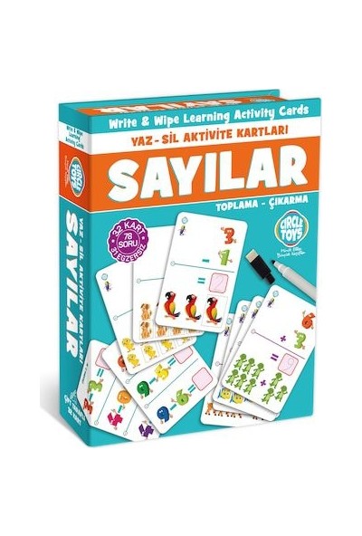 Sevfe Circle Toys Sayılar Yaz-Sil Aktivite Kartları Çift Taraflı 32KART Sevfe Circle Toys Sayılar Yaz-Sil Aktivite Kartları Çift Taraflı 32KART