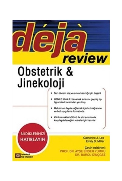 Deja Review - Obstetrik ve Jinekoloji Deja Review - Obstetrik ve Jinekoloji