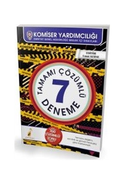Komiser Yardımcılığı 7 Çözümlü Deneme Sınavı 2018
