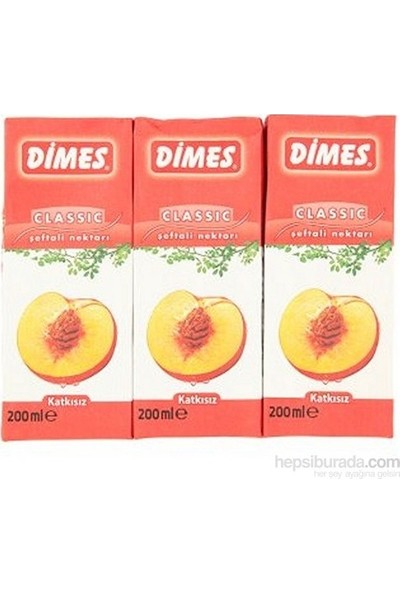 Dimes Şeftali Nektarı 27 Adet Meyve Suyu Dimes Şeftali Nektarı 27 Adet Meyve Suyu