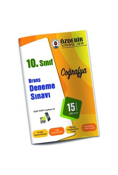 Özde Bir Yayınları 10. Sınıf Coğrafya Branş Deneme Sınavı Özde Bir Yayınları 10. Sınıf Coğrafya Branş Deneme Sınavı
